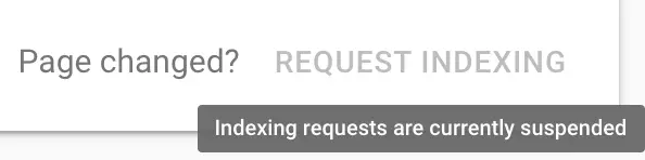 Google sospende la funzione di indicizzazione della richiesta quando Google ha problemi di indicizzazione 3705_2