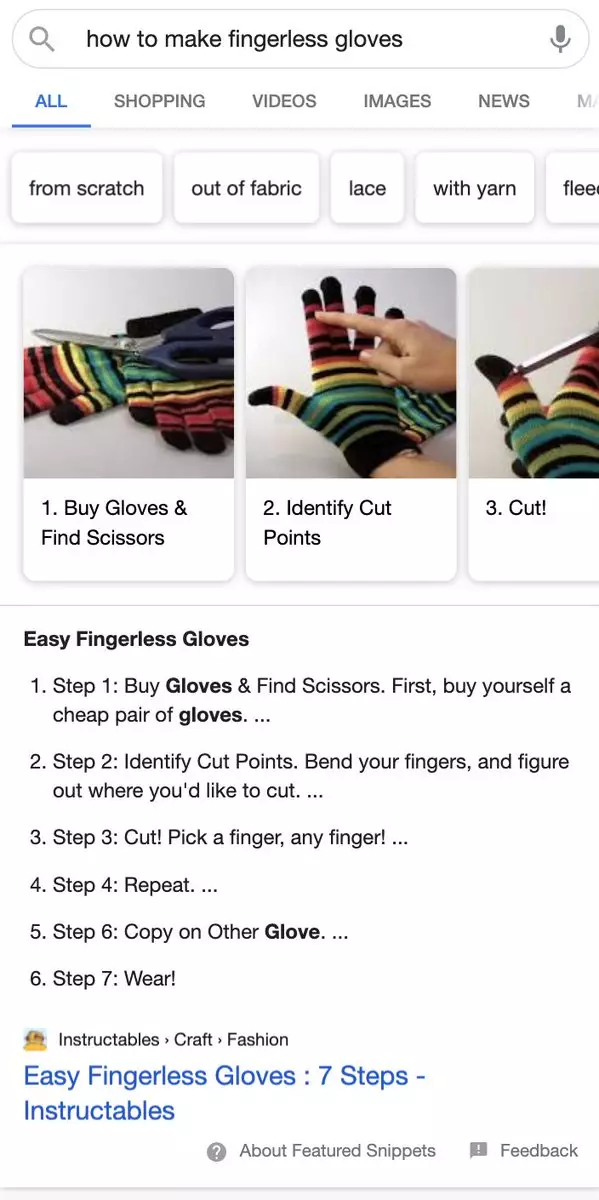 Google presenterade utdrag med hur-till schema - strukturerade data och presenterade snippets 3780_2