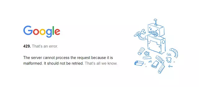 Konzola vyhledávání Google dolů pro některé - 429 chyba 4389_1