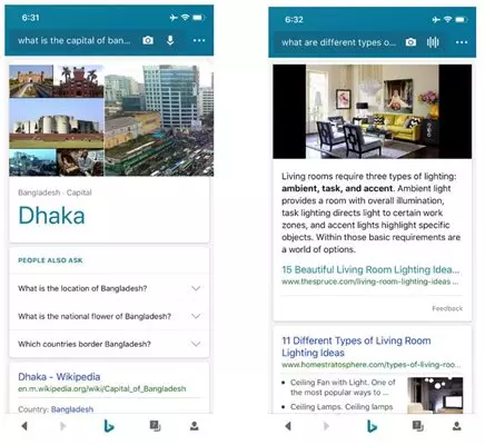 Bing Search يحسن الإجابات الذكية والتحدث إلى الكلام والبصرية 5466_2