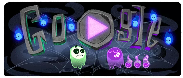 Google Halloween Game Doodle.