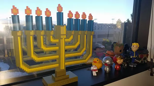 8 bit menorah