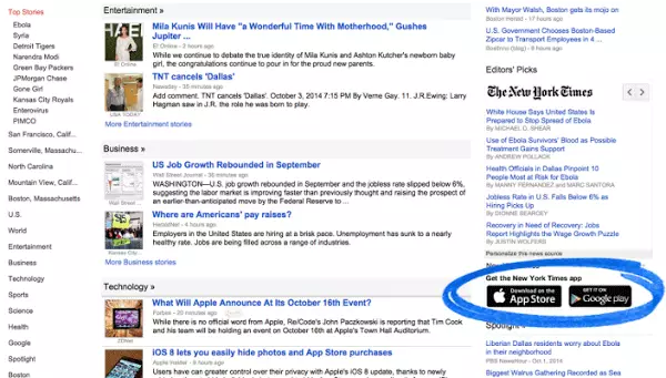 Google News Publishers app redaktoru izvēli