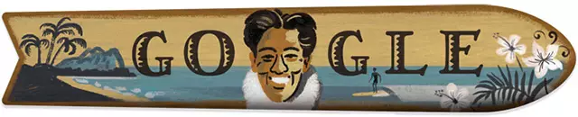 Duka Kahanamoku Google Logo