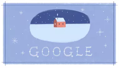 Google post Christmas logo